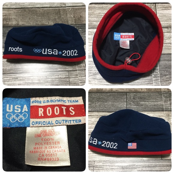 Roots | Accessories | Vintage Usa 202 Official Olympics Roots Fleece ...